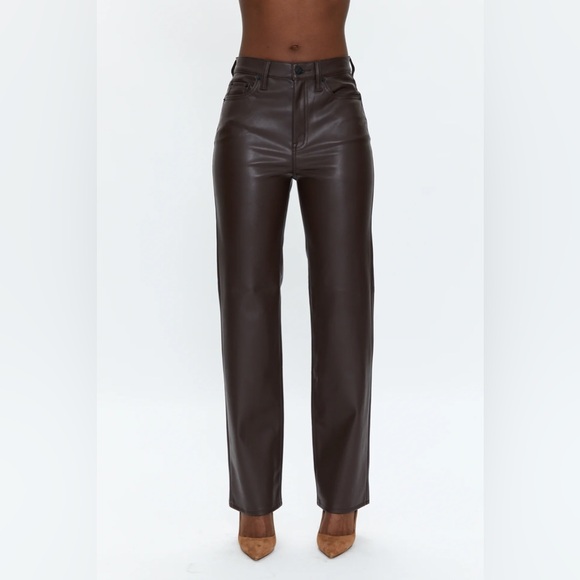 pistola | Pants & Jumpsuits | Nwt Pistola Cassie Vegan Leather Straight ...